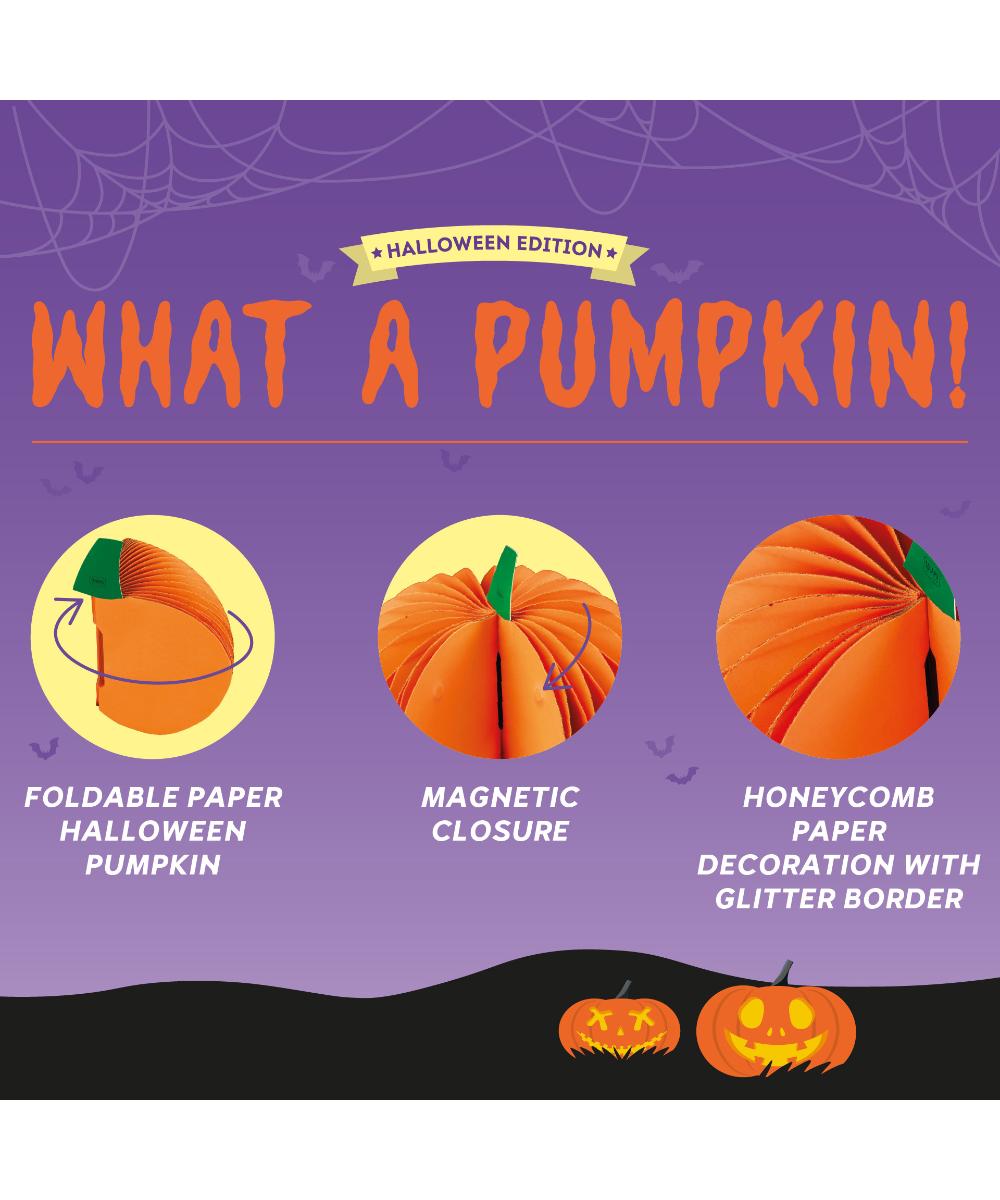 Legami Foldable Halloween Paper Pumpkin | The Hamilton Pen Company