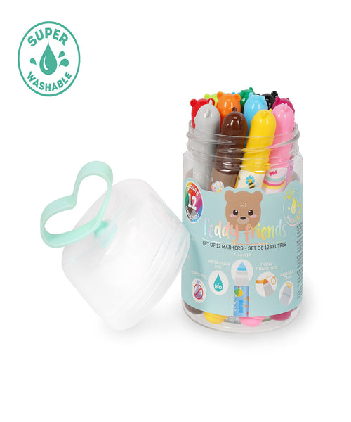 Legami Teddy Friends Set of 12 Markers | The Hamilton Pen Company