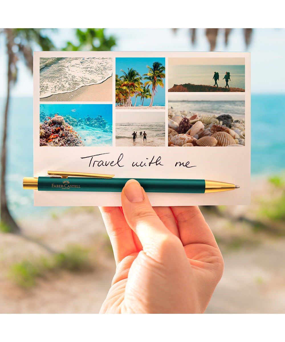 Faber-Castell Neo Slim Ballpoint Pen - Gold Rainforest | The Hamilton ...