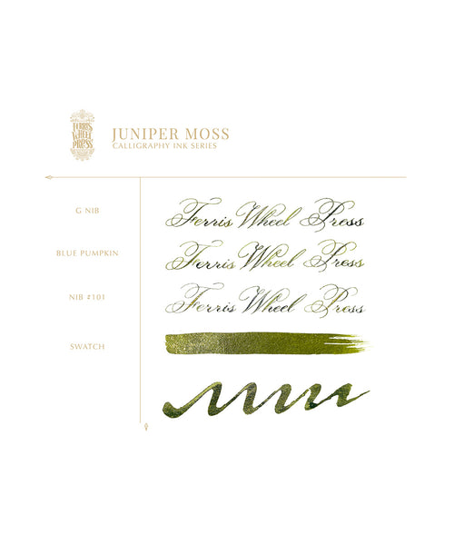 Ferris Wheel Press Calligraphy Ink - Juniper Moss | The Hamilton Pen ...