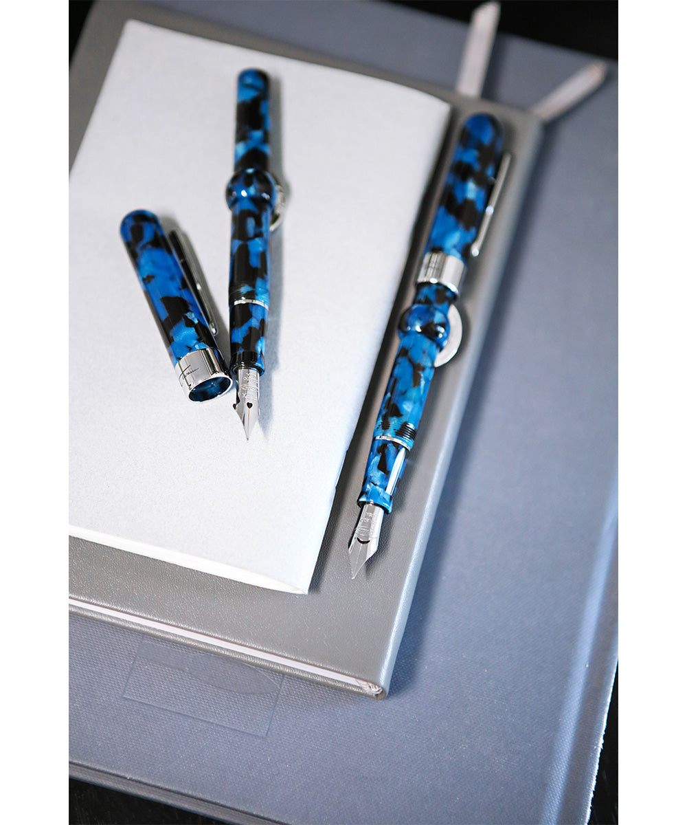 Conklin Crescent Filler Fountain Pen - Vintage Blue | The Hamilton Pen ...