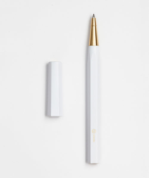 Ystudio Resin Rollerball Pen - White | The Hamilton Pen Company